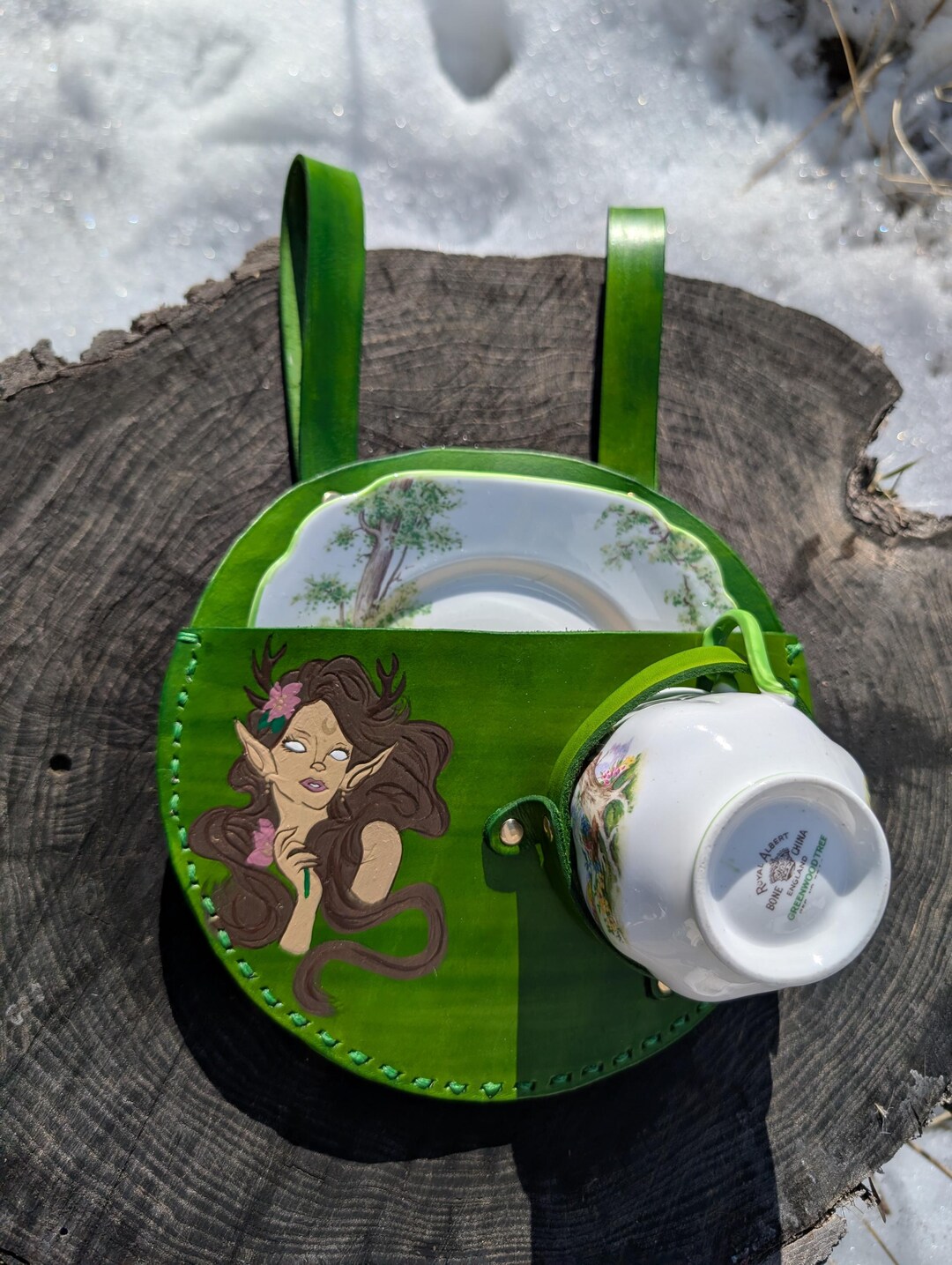 Druid Elf Fairy Tree Teacup Holster Renaissance Steampunk Belt Tea Set ...