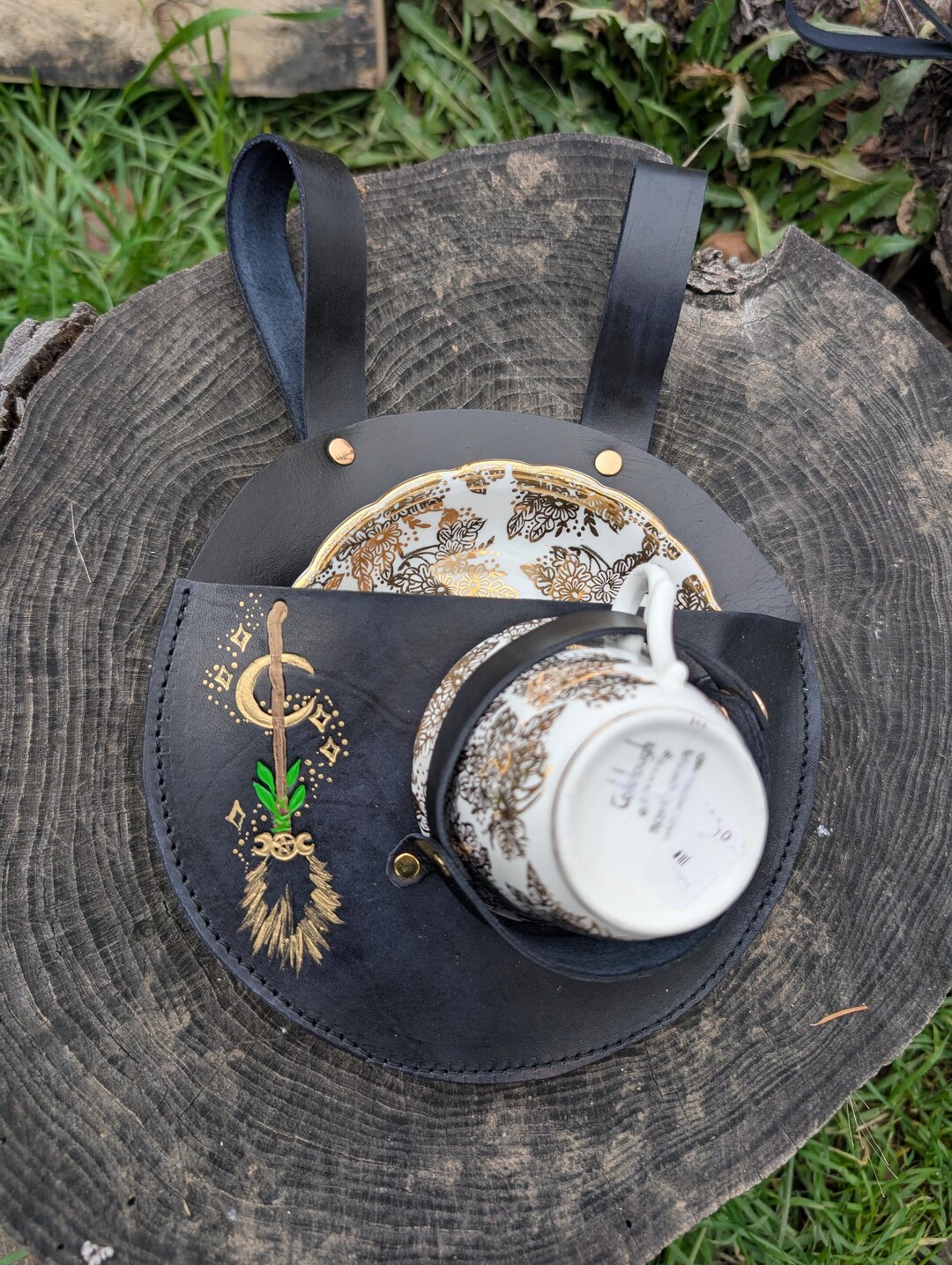 Witch Broom Gothic Victorian Steampunk Teacup Holster Renaissance Belt ...