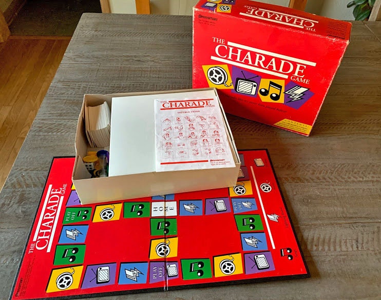 Vintage 1992 Charade Board Game - Etsy
