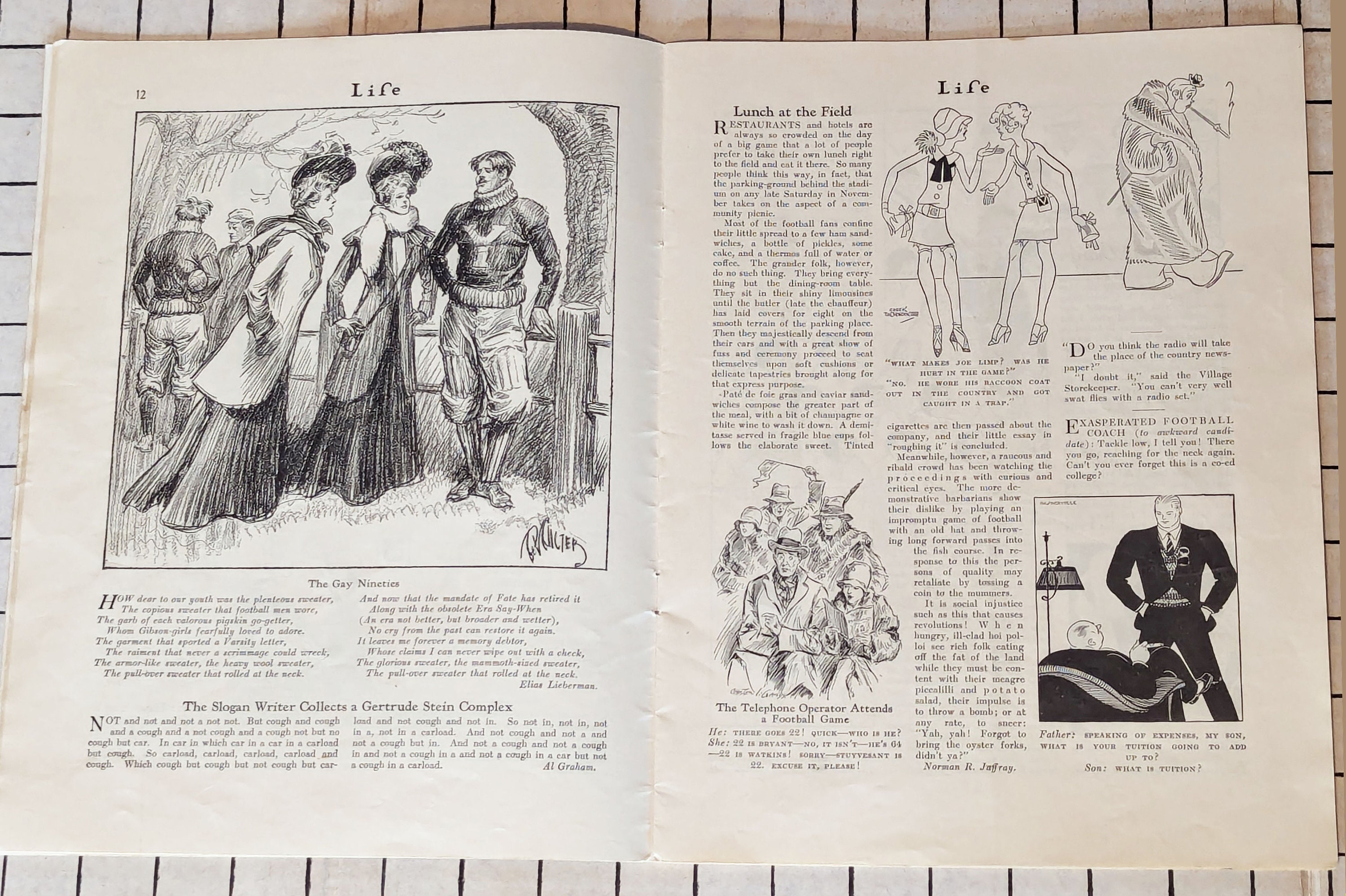 1920s Life Magazine -- Football Number, February 10, 1927 - Etsy