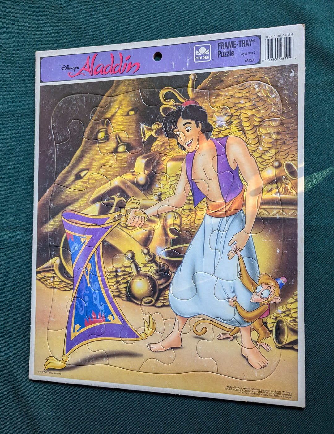 Vintage Disney Aladdin Frame-tray Picture Puzzle - Etsy
