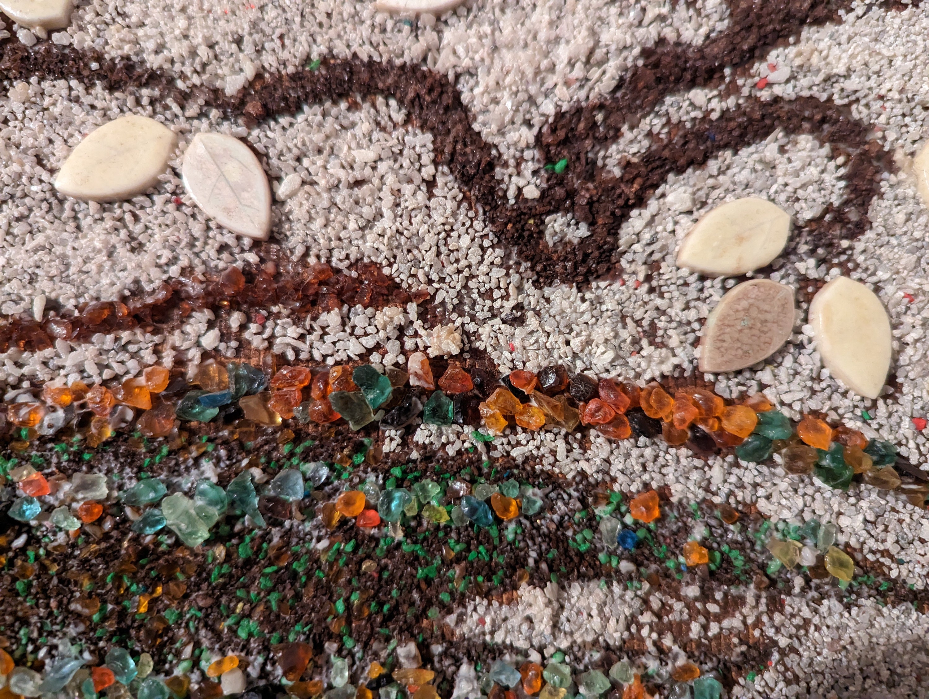 Mid-century Gravel Art Fancy Birds - Etsy