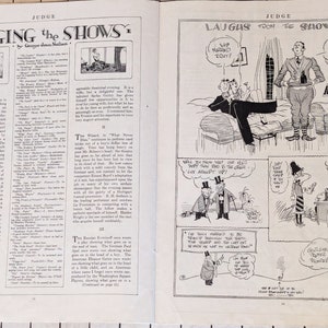 January 22, 1927 Judge Humor Magazine -- Collegian Number - Etsy