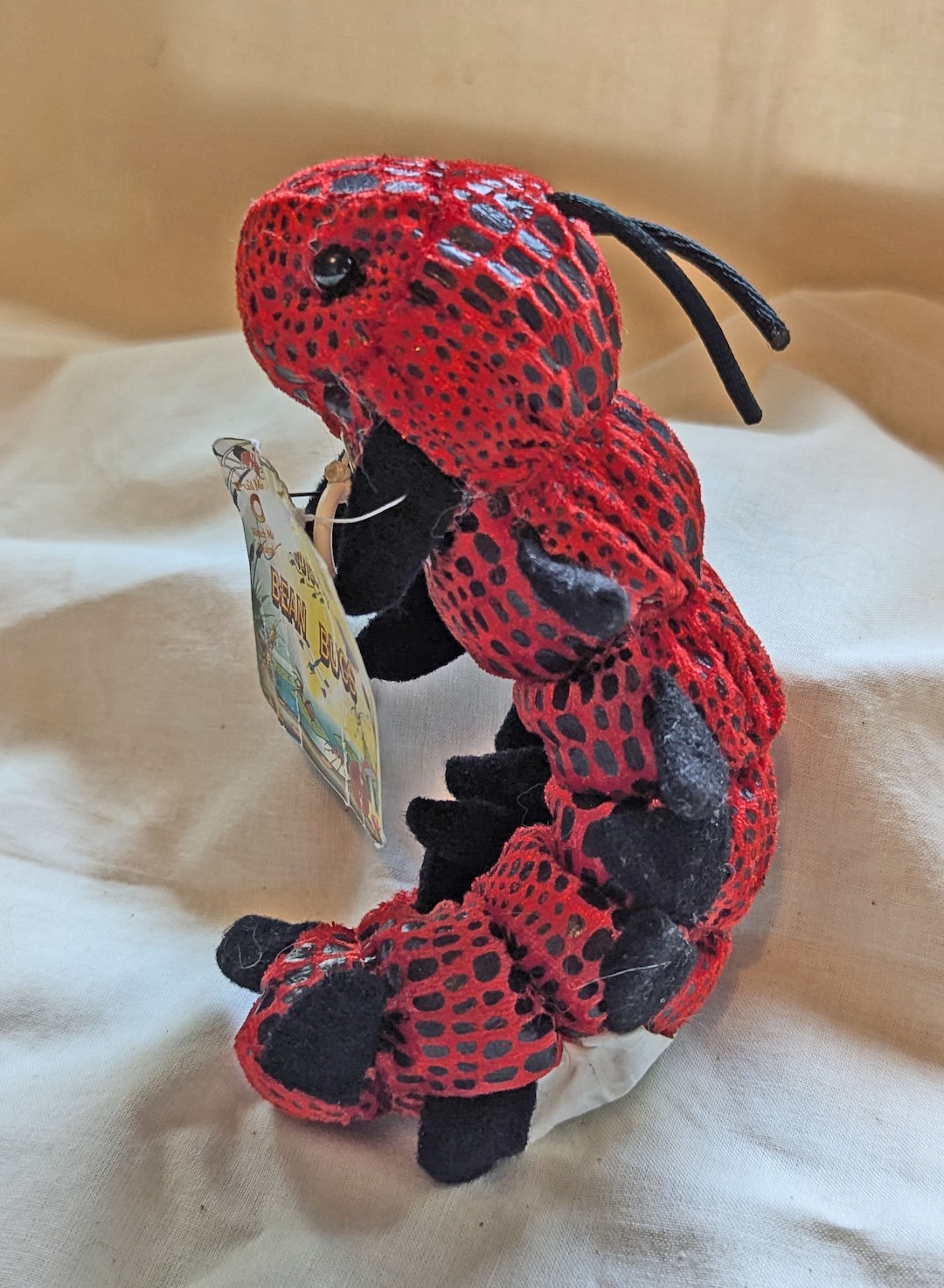 Vintage Squiggle Bean Bug Caterpillar Plush Toy - Etsy