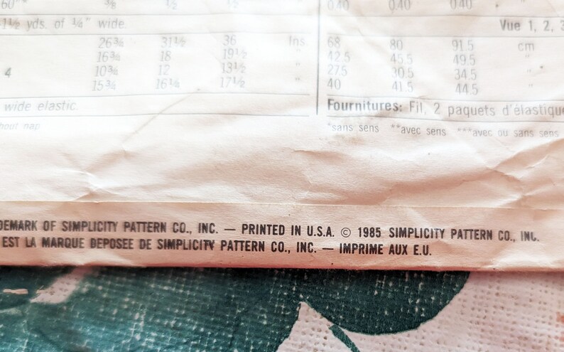 1985 Boys & Girls Jam Pants Pattern Simplicity 7531 - Etsy