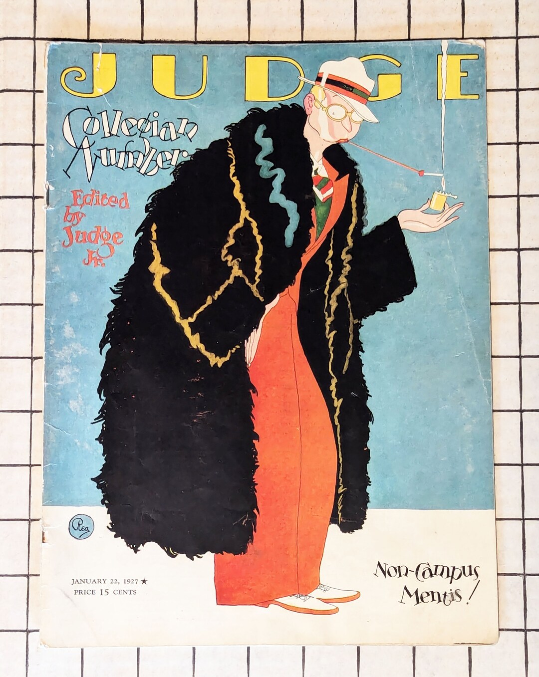 January 22, 1927 Judge Humor Magazine -- Collegian Number - Etsy