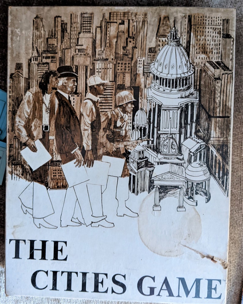 Rare Vintage "the Cities Game" Board Game by Psychology Today Games ...