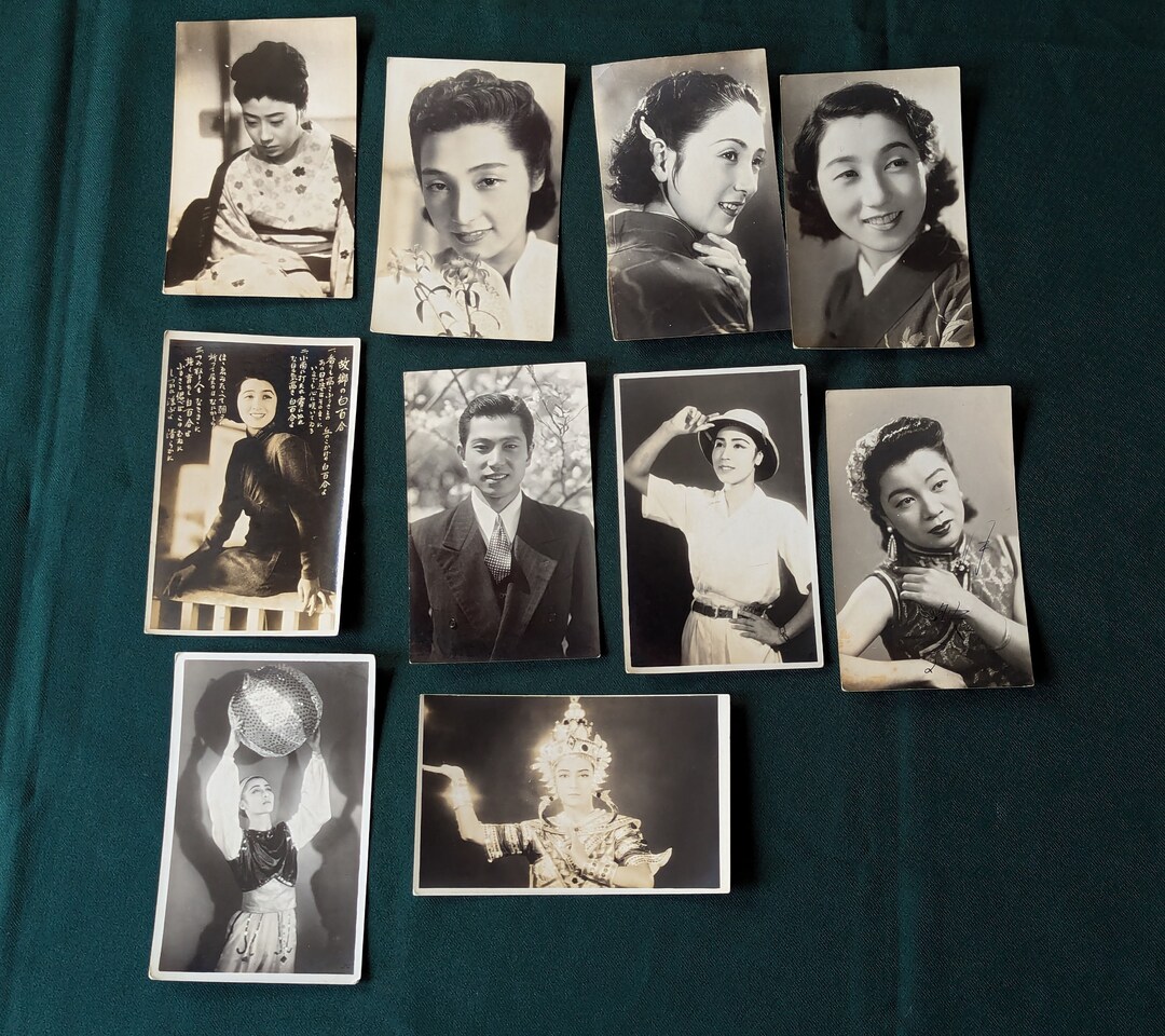 Vintage Japanese Bromide/photo Cards - Set of 10 - Etsy