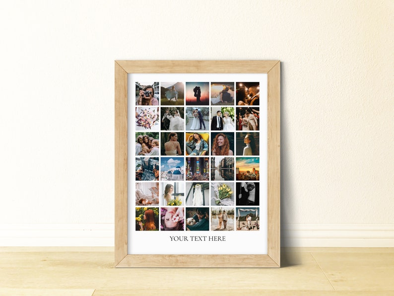 8.5x11 A3 A4 A5 & A6 Photo Collage Template 30 Photos, Wedding ...