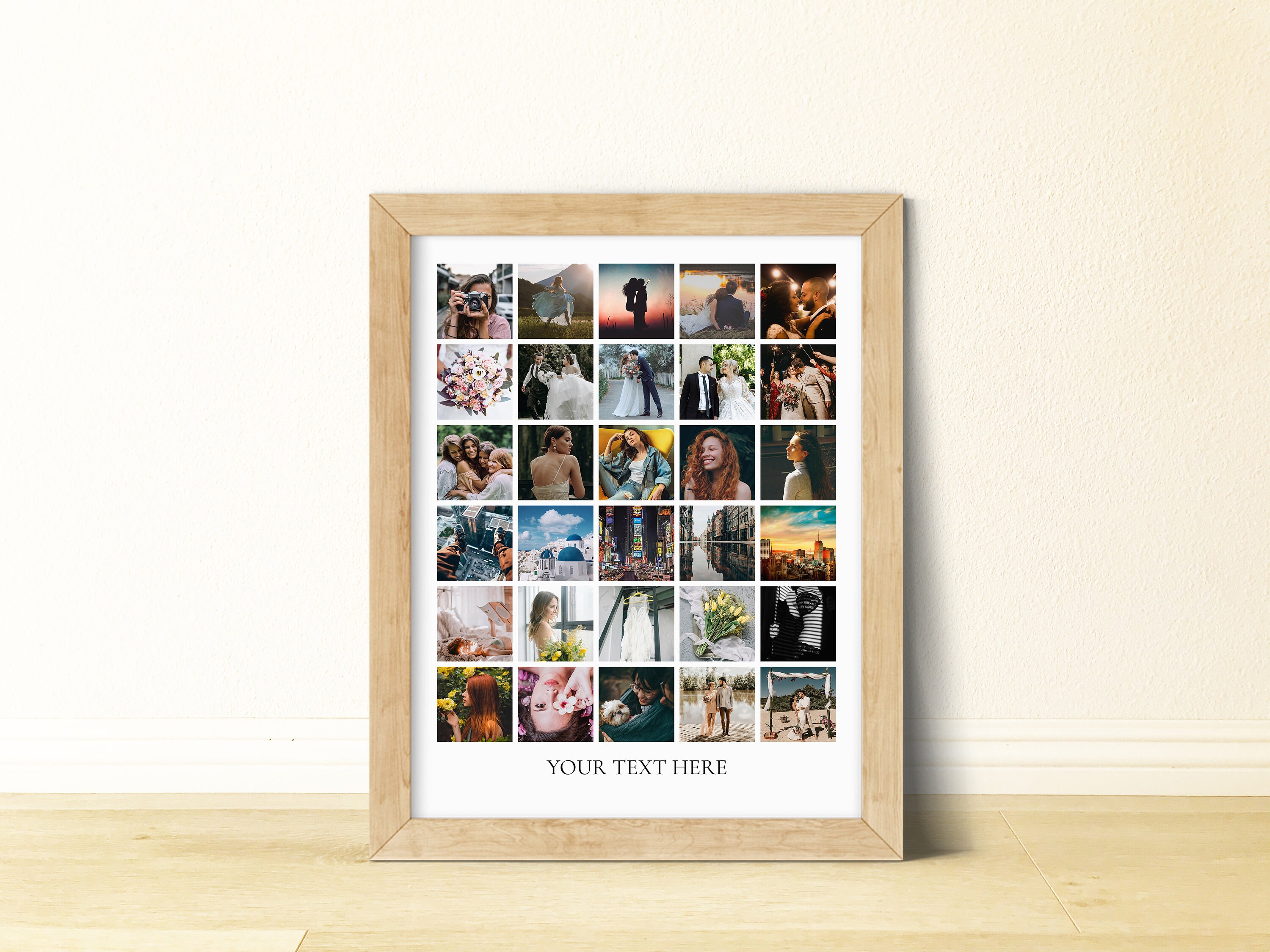 8.5x11 A3 A4 A5 & A6 Photo Collage Template 30 Photos, Wedding ...