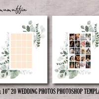 24x36 Wall Poster Collage Template for 70 Photos, Big Photography ...