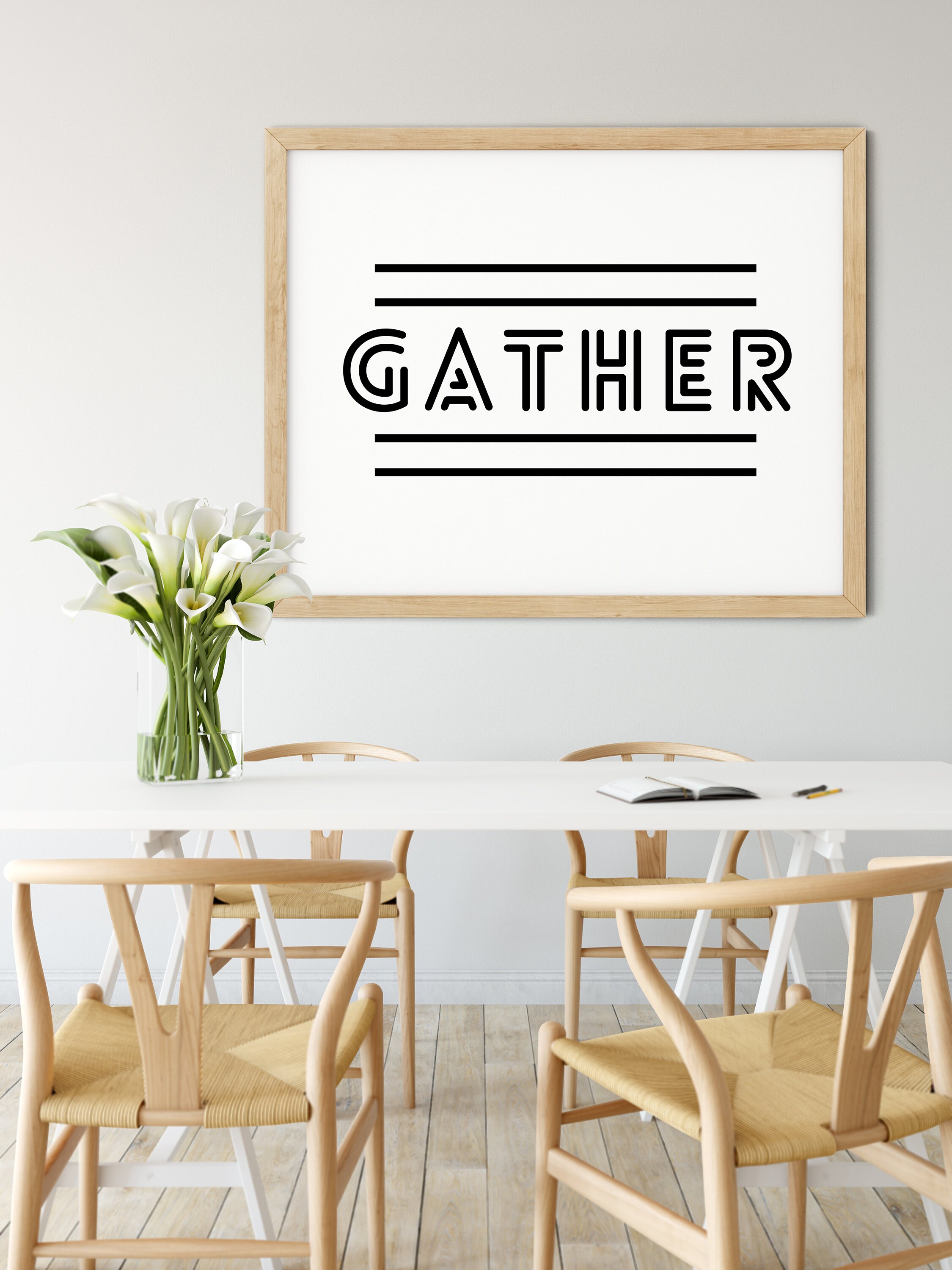 Gather Sign Printable Wall Art,thanksgiving Printable,typography Prints ...
