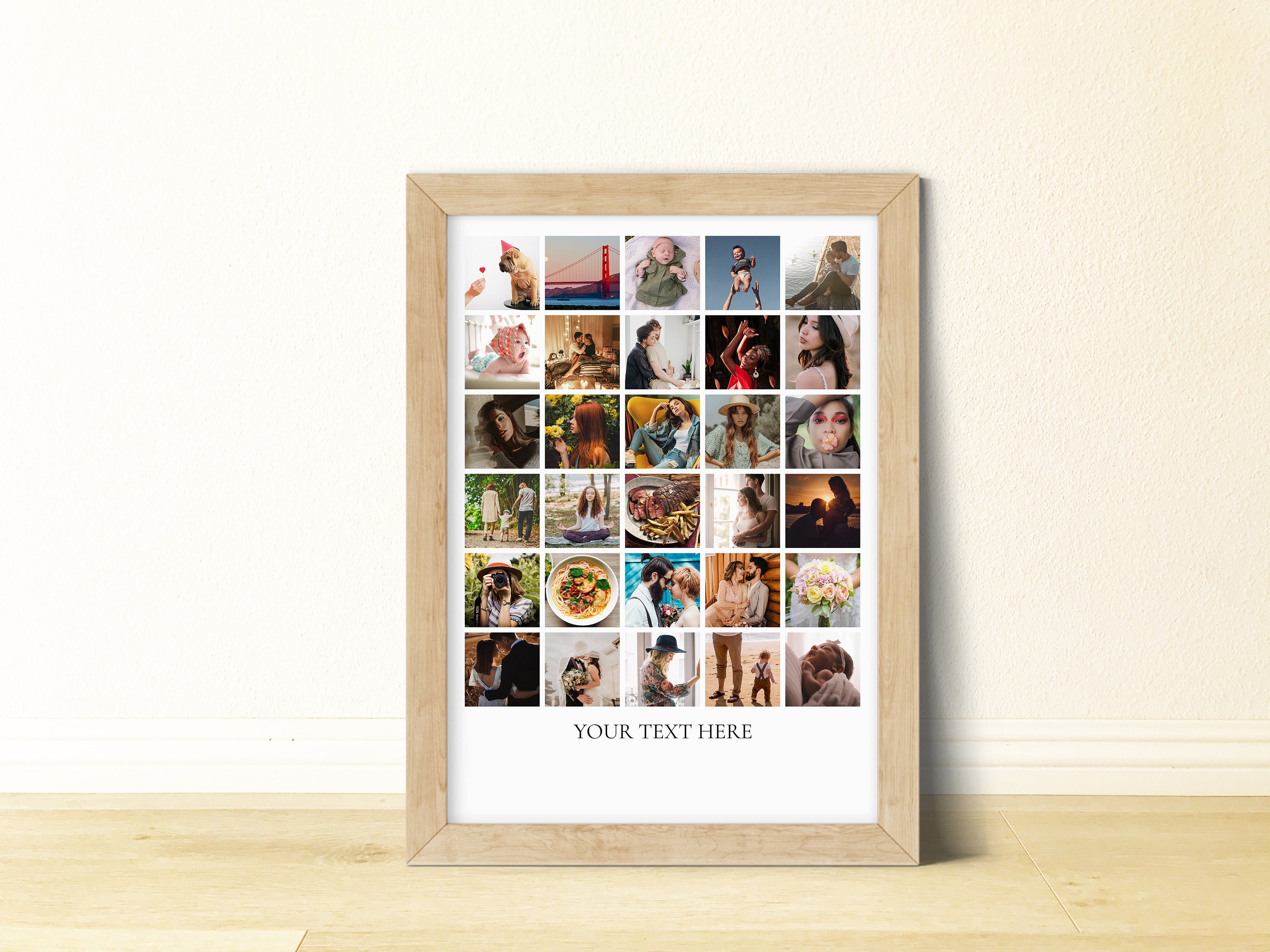 8.5x11 A3 A4 A5 & A6 Photo Collage Template 30 Photos, Wedding ...