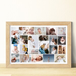 36x24 Picture Collage Template for 22 Photos - Big Photography Template ...