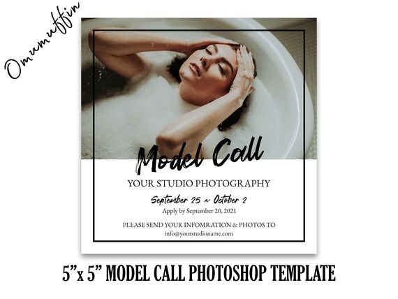 Model Call Template Model Call Photography Session Marketing | Etsy