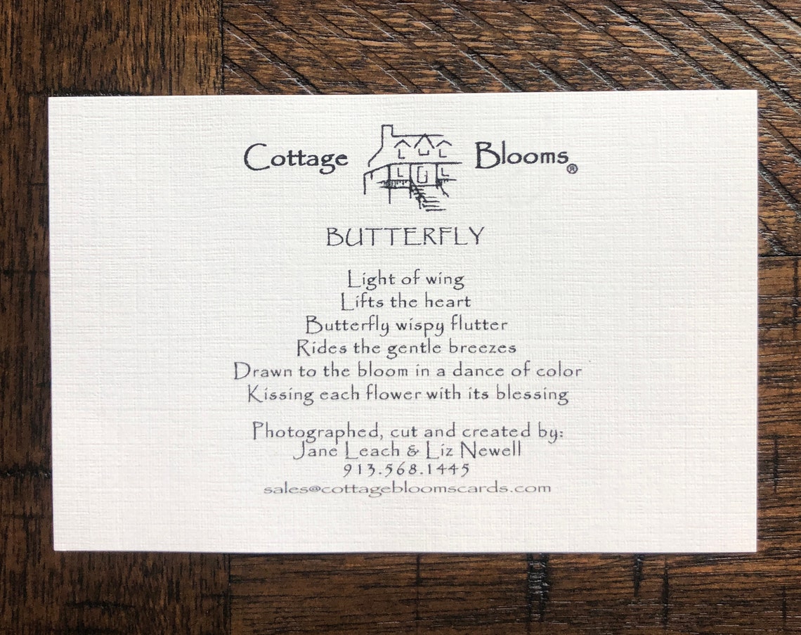 Blue Morpho Butterfly, Folded Notecard - Etsy