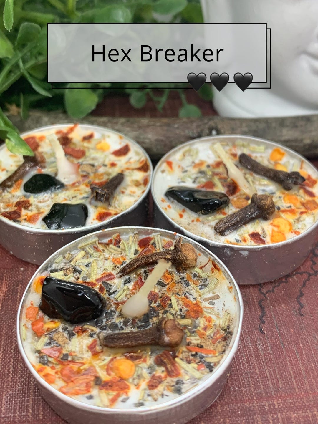 Hex Breaker Mini Tealight Spell Candles 3 Pack - Etsy