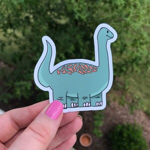 Brontosaurus Dinosaur Sticker - Etsy