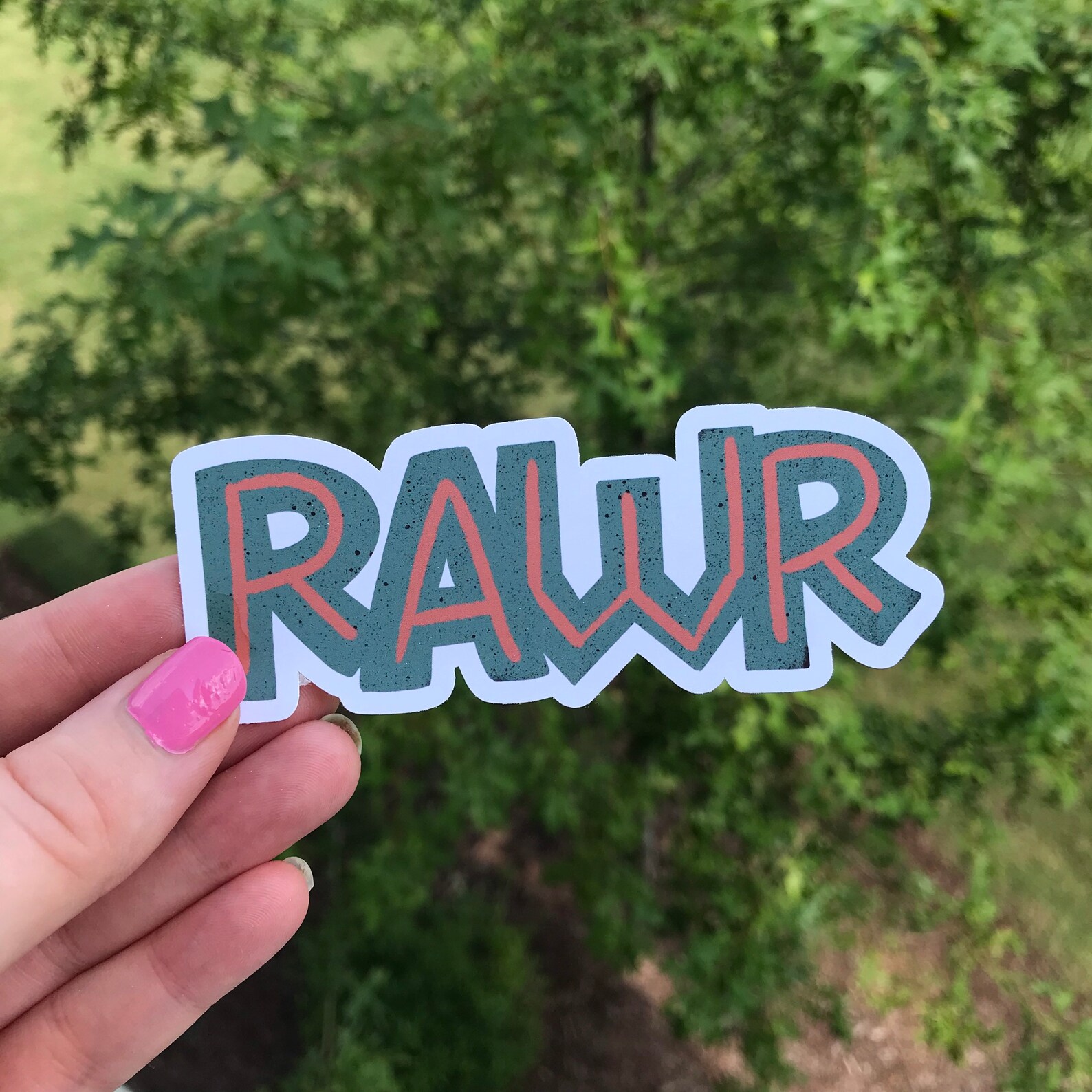 RAWR Sticker - Etsy