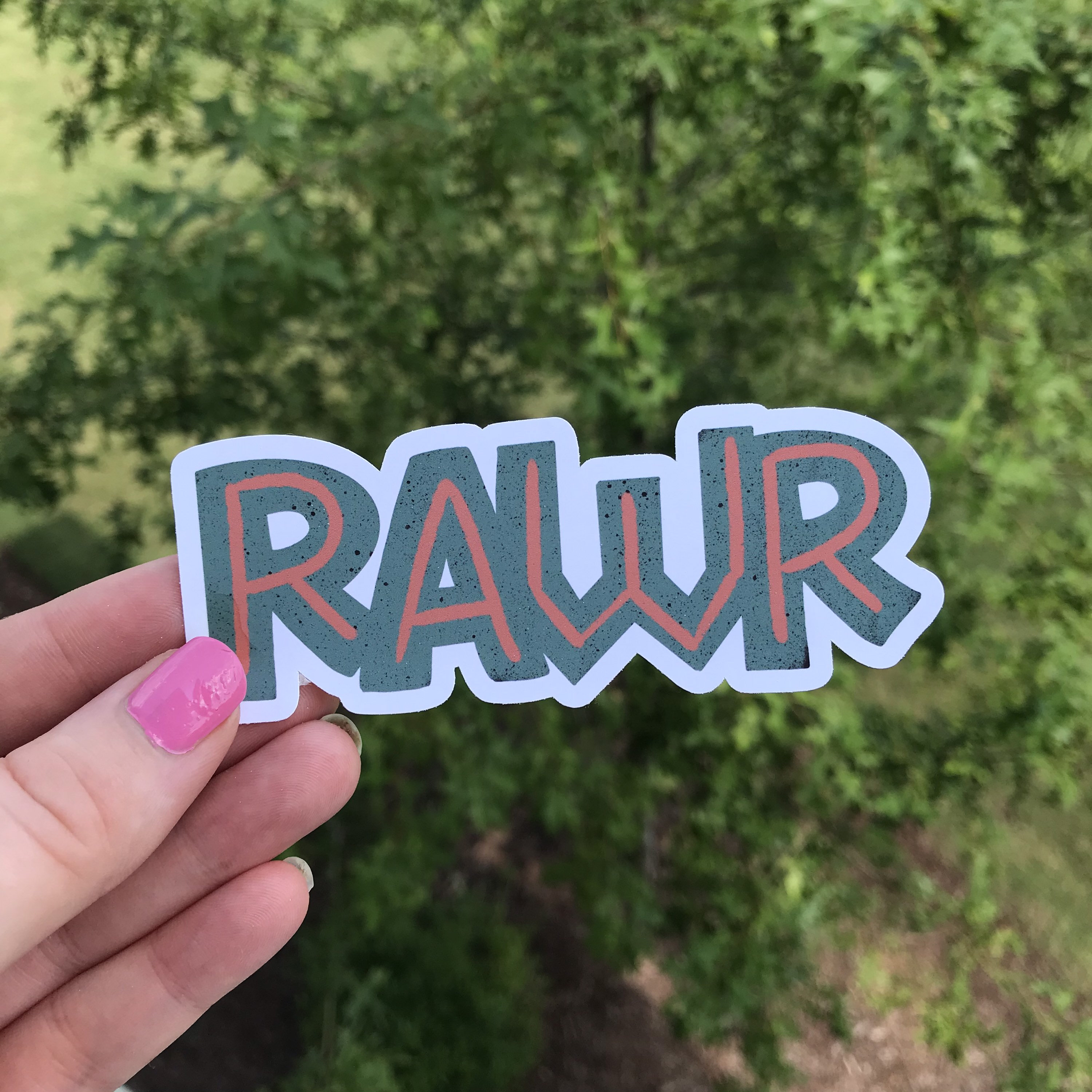 RAWR Sticker - Etsy