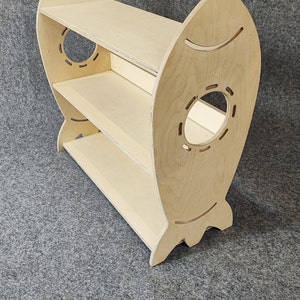 Wooden Toy Shelf, Rocket, H 80cm/31.5", Modern, Fairy-tale, Simple ...
