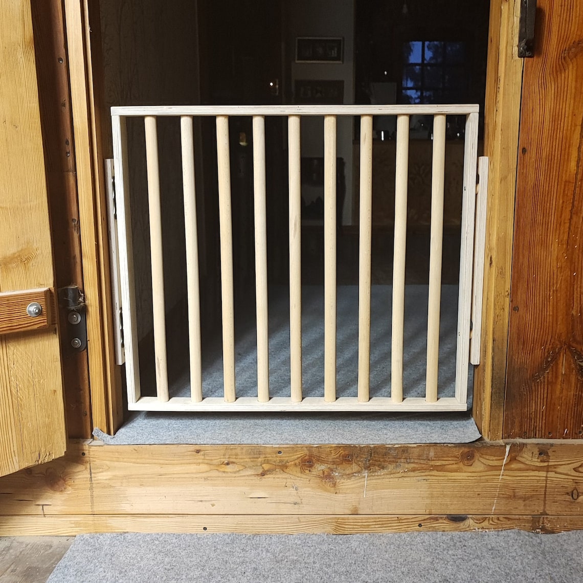 Wooden Baby Gate Dog Gate Pet Gate Security Gate Made to - Etsy