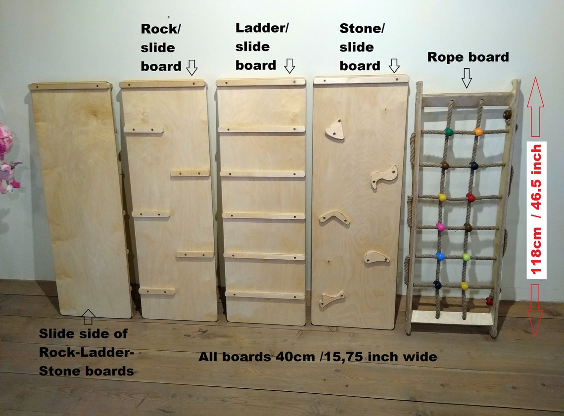 Boards for climbing triangle Ladder board Rock board Stone | Etsy
