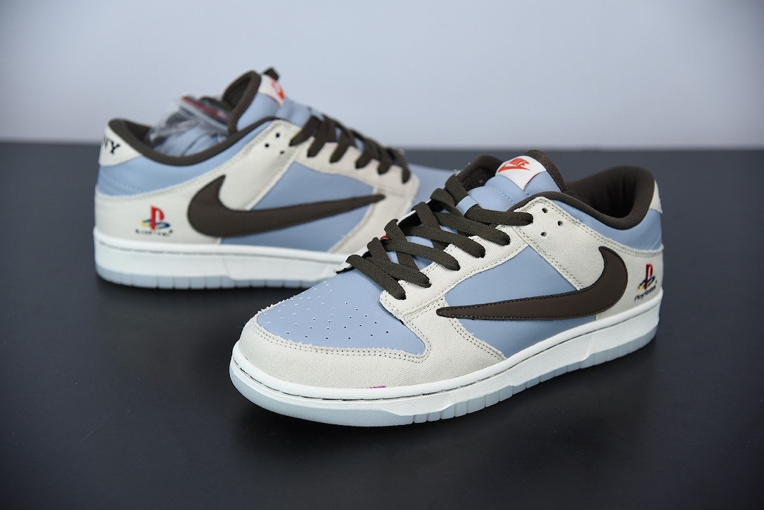 Travis Scott X Playstation X Dunh Low Grey For... sport Sneaker ...