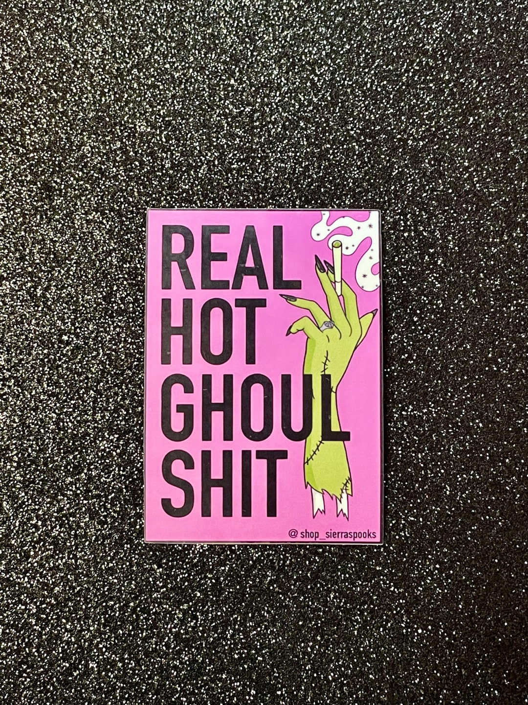 Hot Ghoul Sticker Creepy Cute Sticker, Pink Goth Spooky Sticker - Etsy