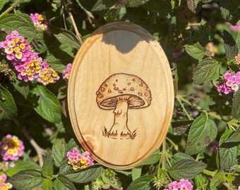 Mushroom Wood Burning Art - Etsy