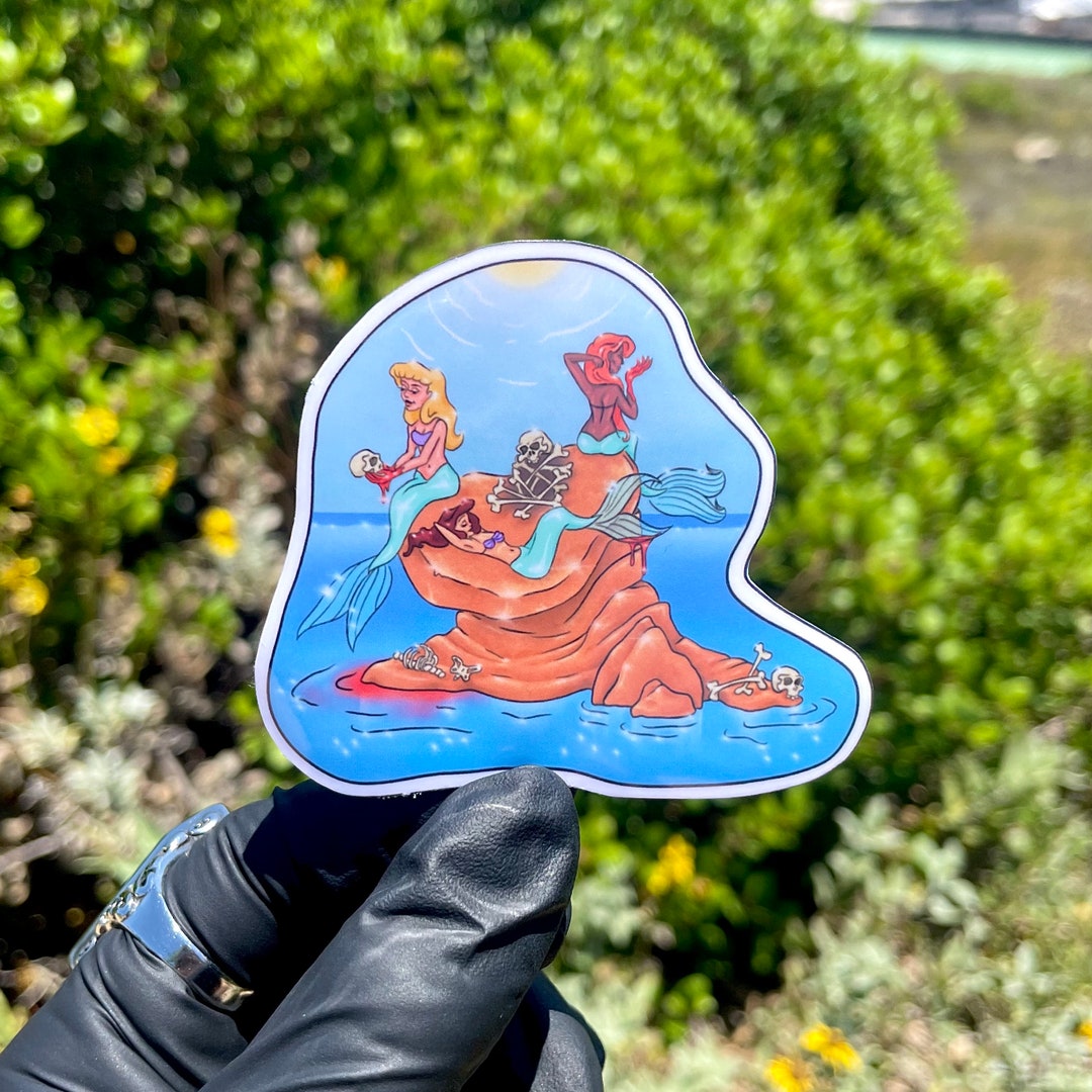 Gothic Mermaid Sticker, Siren Sticker, Peter Pan Mermaids - Etsy