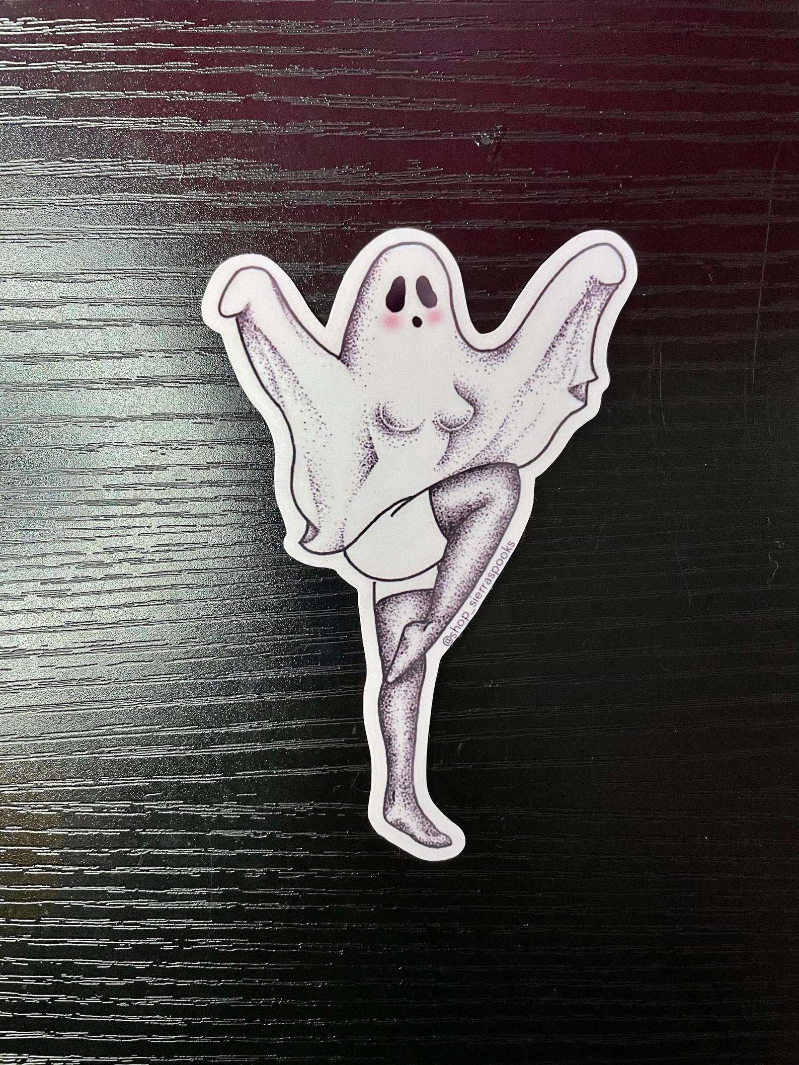 Ghost Girl Sticker | Etsy