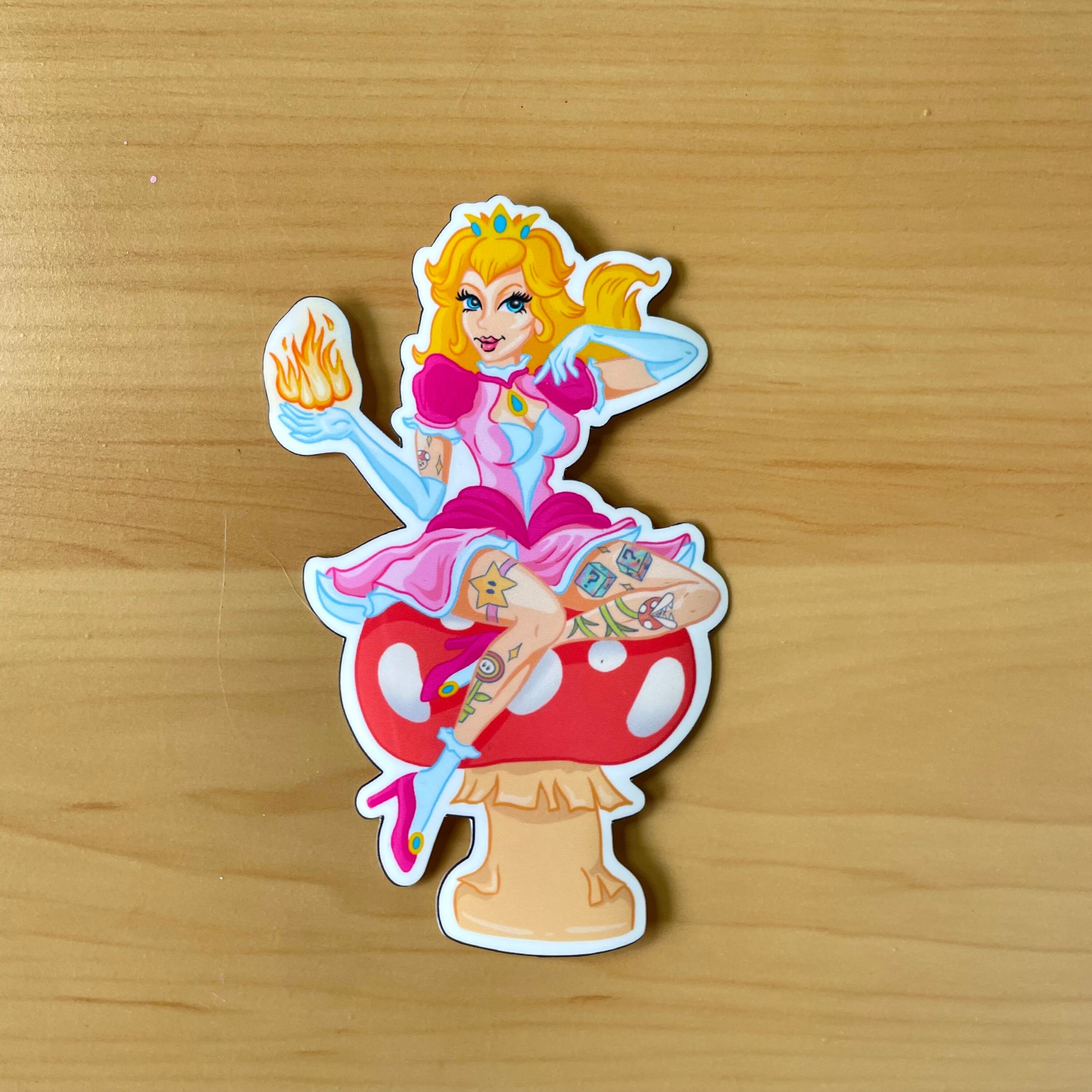 Princess Peach Sticker Nintendo Artwork Princess Peach - Etsy