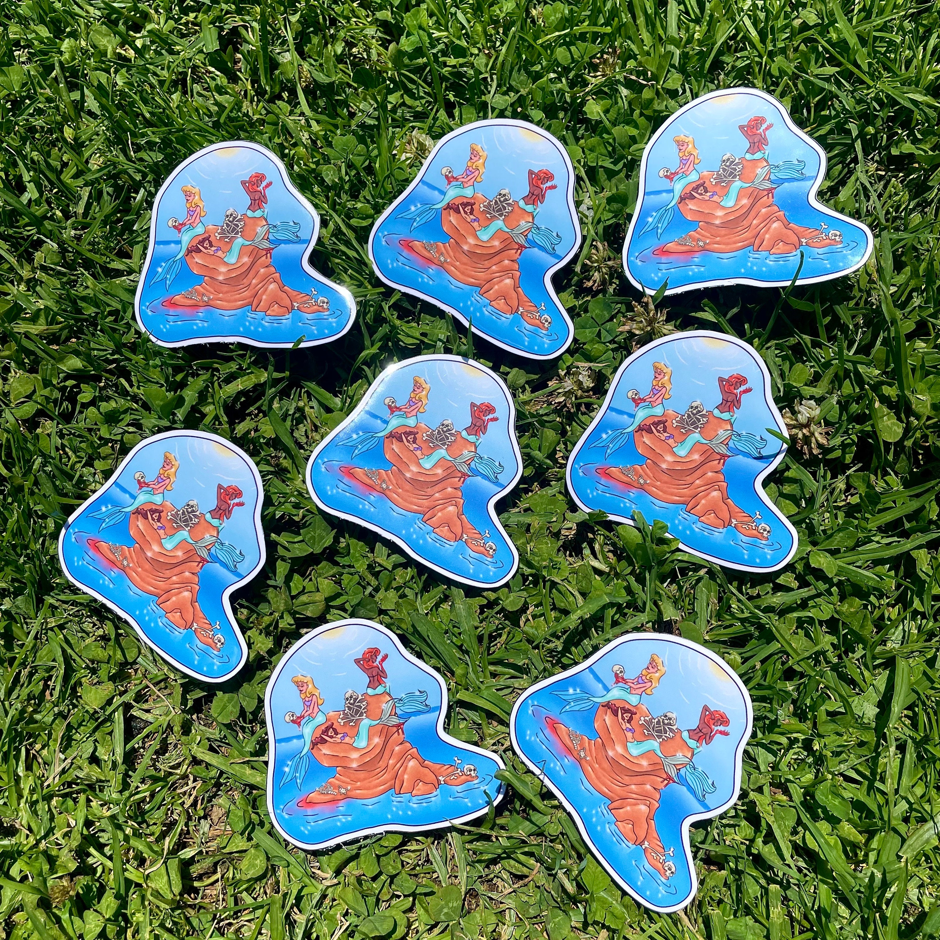 Gothic Mermaid Sticker, Siren Sticker, Peter Pan Mermaids - Etsy