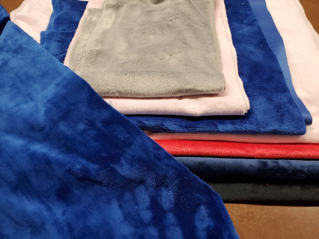 Minky Surplus Fabric Scraps - Etsy