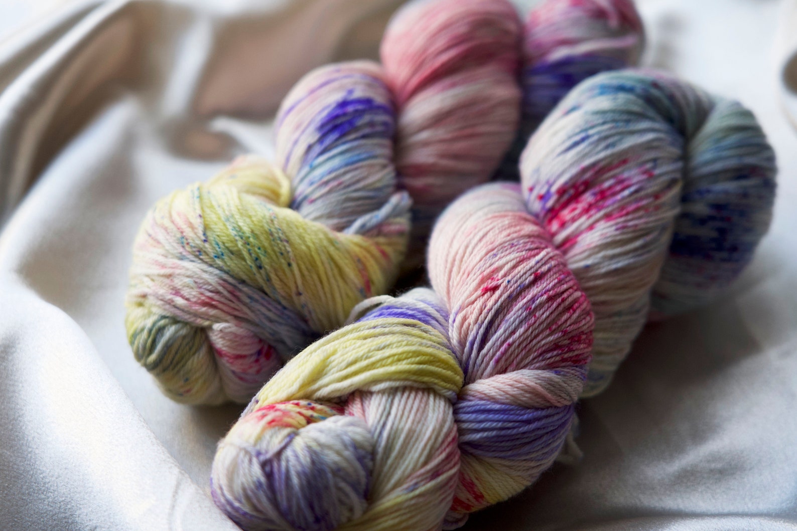 Hand Dyed Yarn Confetti Mix 01 Fingering & Lace Weight - Etsy