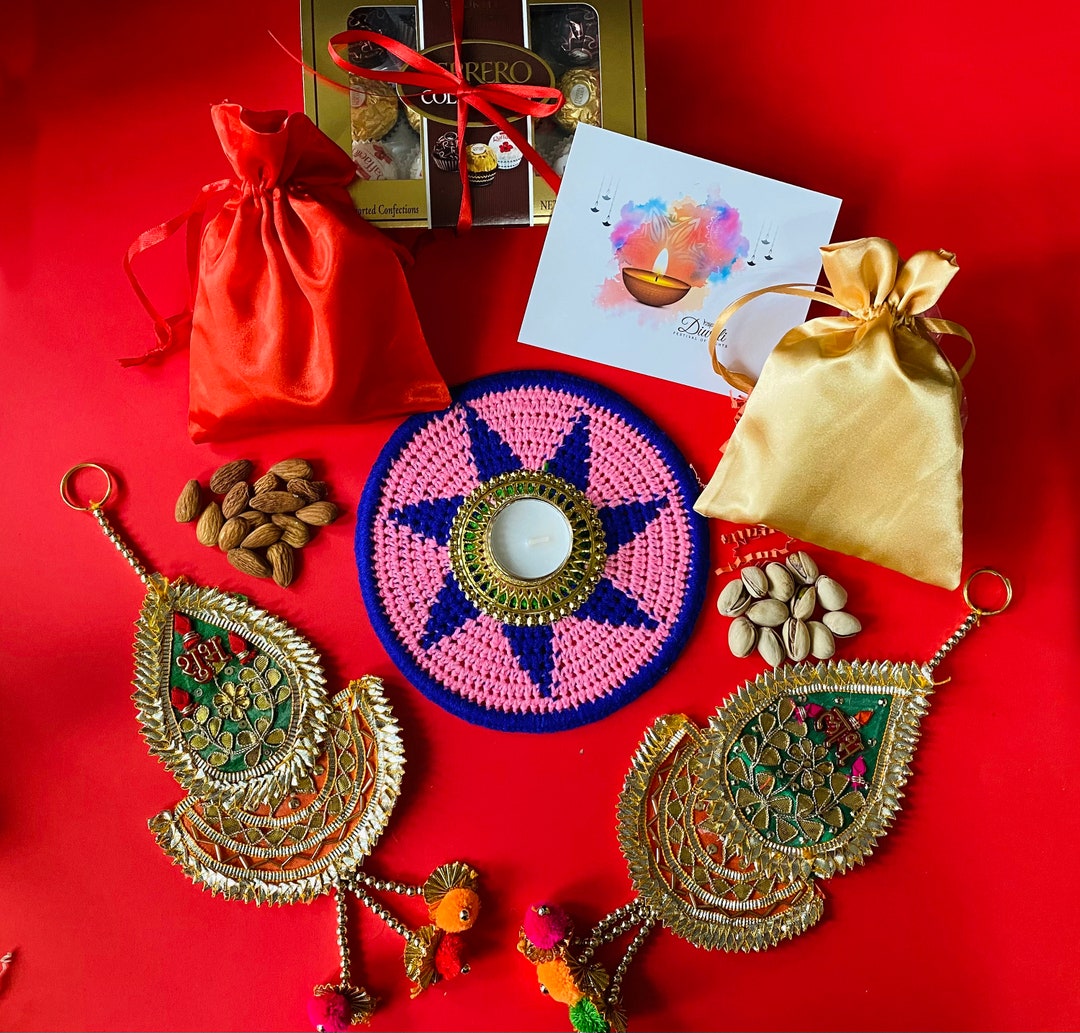 Premium Diwali Gift Pack, Diwali Hamper, Diya, Shubh Labh Wall Hanging ...