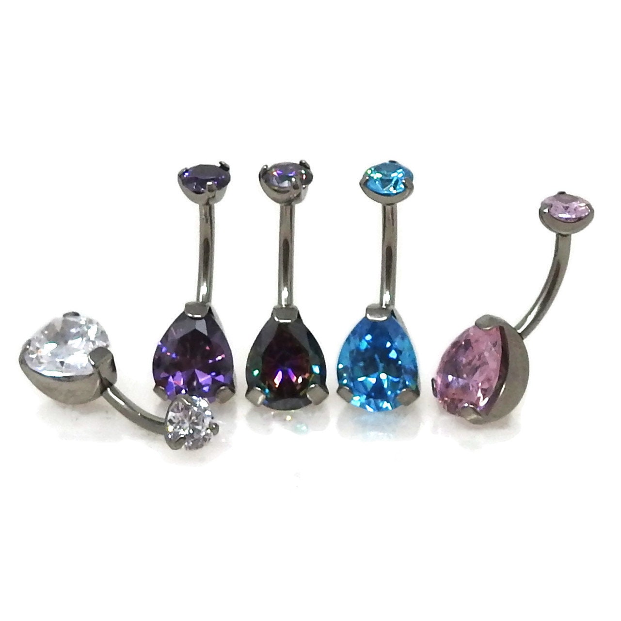 Titanium ASTM F136 Belly Button Bar 1.6mm 14ga | Etsy