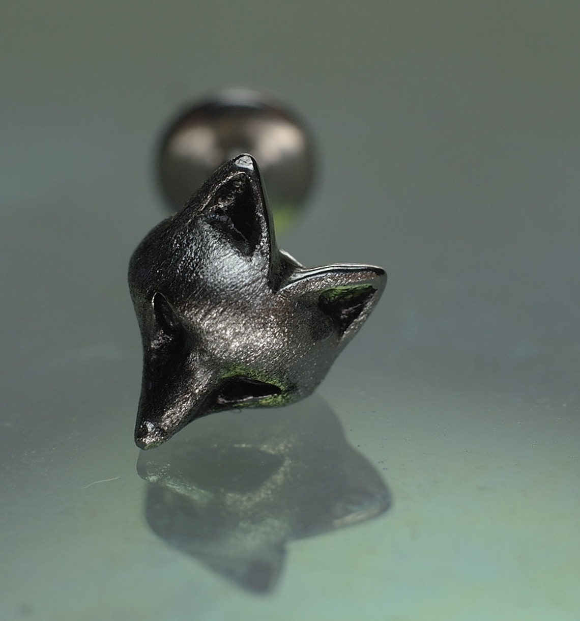 Titanium and Surgical Steel Fox Internally Threaded 1.2 Mm 16g | Etsy