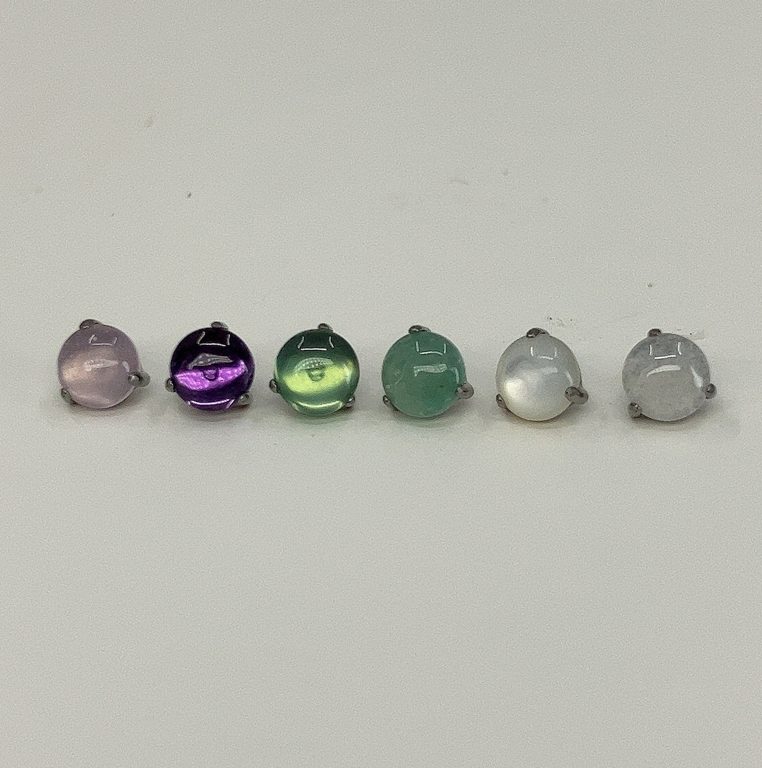 Titanium ASTM F136 (in55) Natural Stone, Quartz, Onyx, Shell Internally ...
