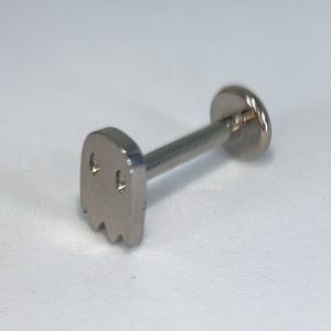 Titanium ASTM F136 (in36) "pac-man & Ghost" Internally Threaded 1.2mm ...