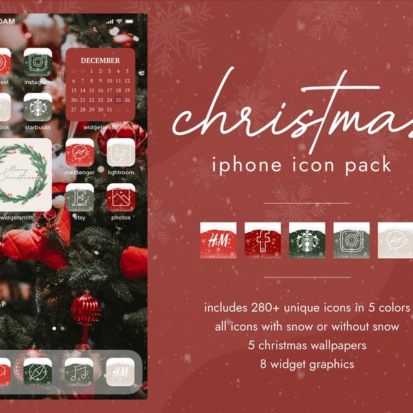 Christmas iPhone - Etsy