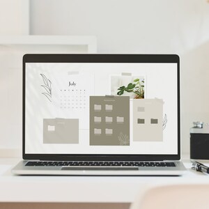 Summer Boho Desktop Wallpaper Organizer | 16 Folders | 2021, 2022 ...