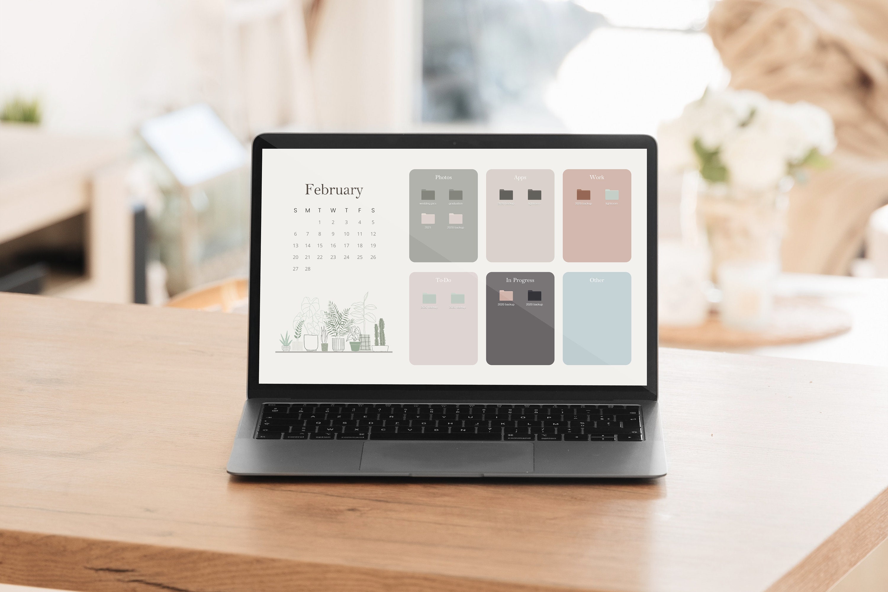 Desktop Wallpaper Organizer Editable Folder Icons - Etsy
