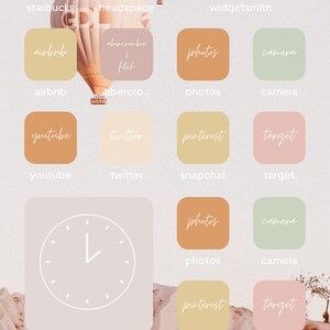 Warm Neutral Script Letter Icons | iPhone Ios16 App Icons | 120+ Icons ...