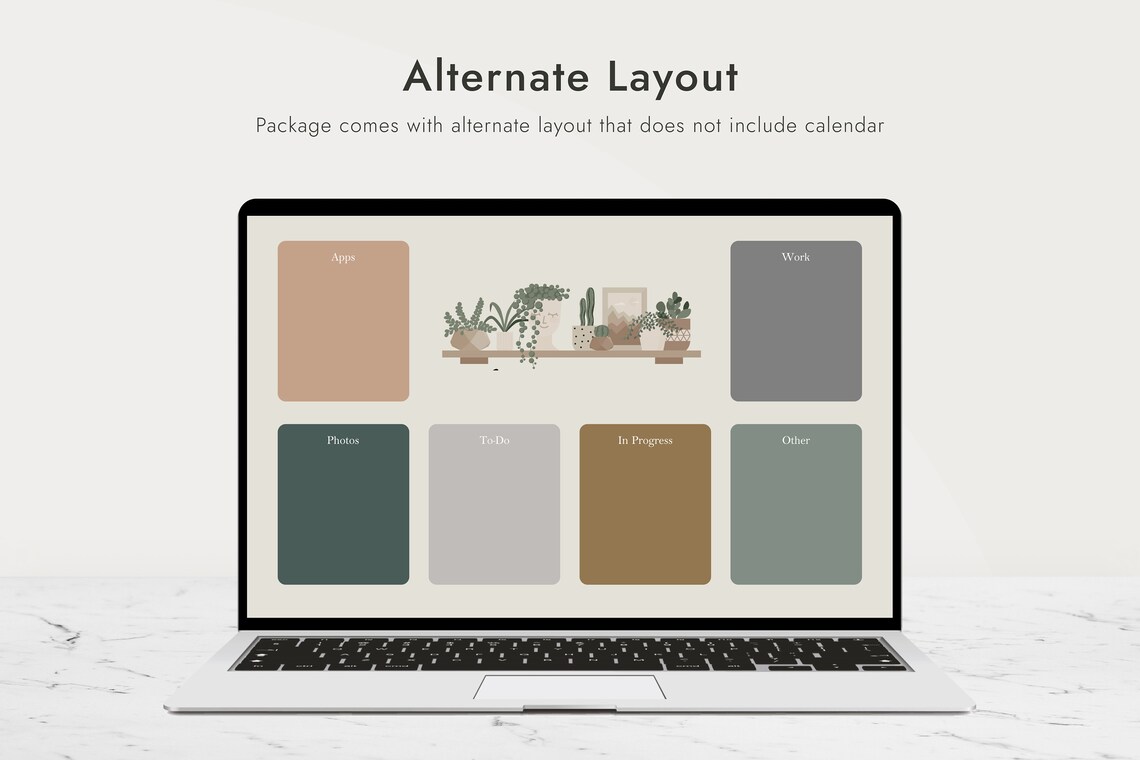 Desktop Wallpaper Organizer Folder Icons Minimalist - Etsy