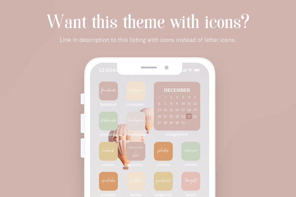Warm Neutral Script Letter Icons Iphone Ios16 App Icons - Etsy