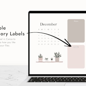 Desktop Wallpaper Organizer Editable + Folder Icons | Minimalist ...