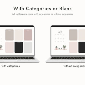 Desktop Wallpaper Organizer Editable + Folder Icons | Minimalist ...