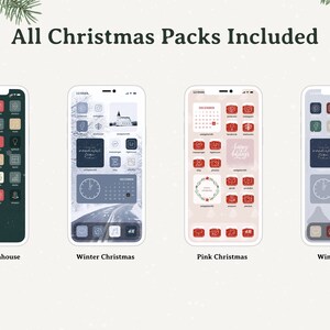 Merry Christmas App Icon Bundle iPhone Ios16 App Icons All Christmas ...